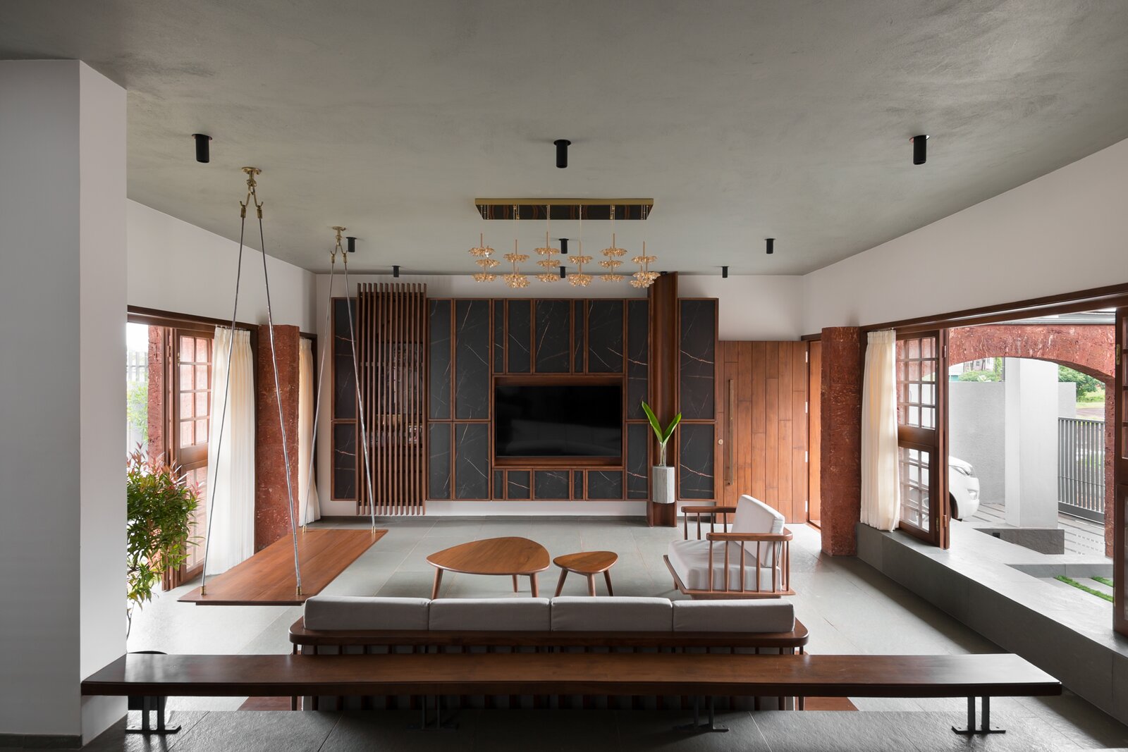 Photo 10 of 35 in House with Hidden Gardens by Hrishikesh More ...