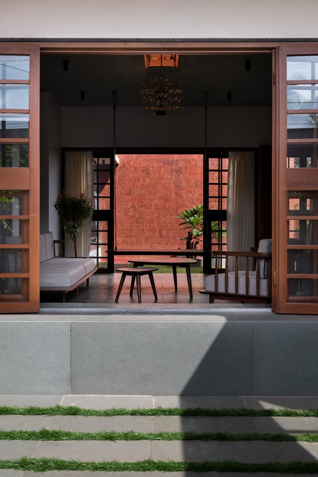 Photo 6 of 35 in House with Hidden Gardens by Hrishikesh More ...