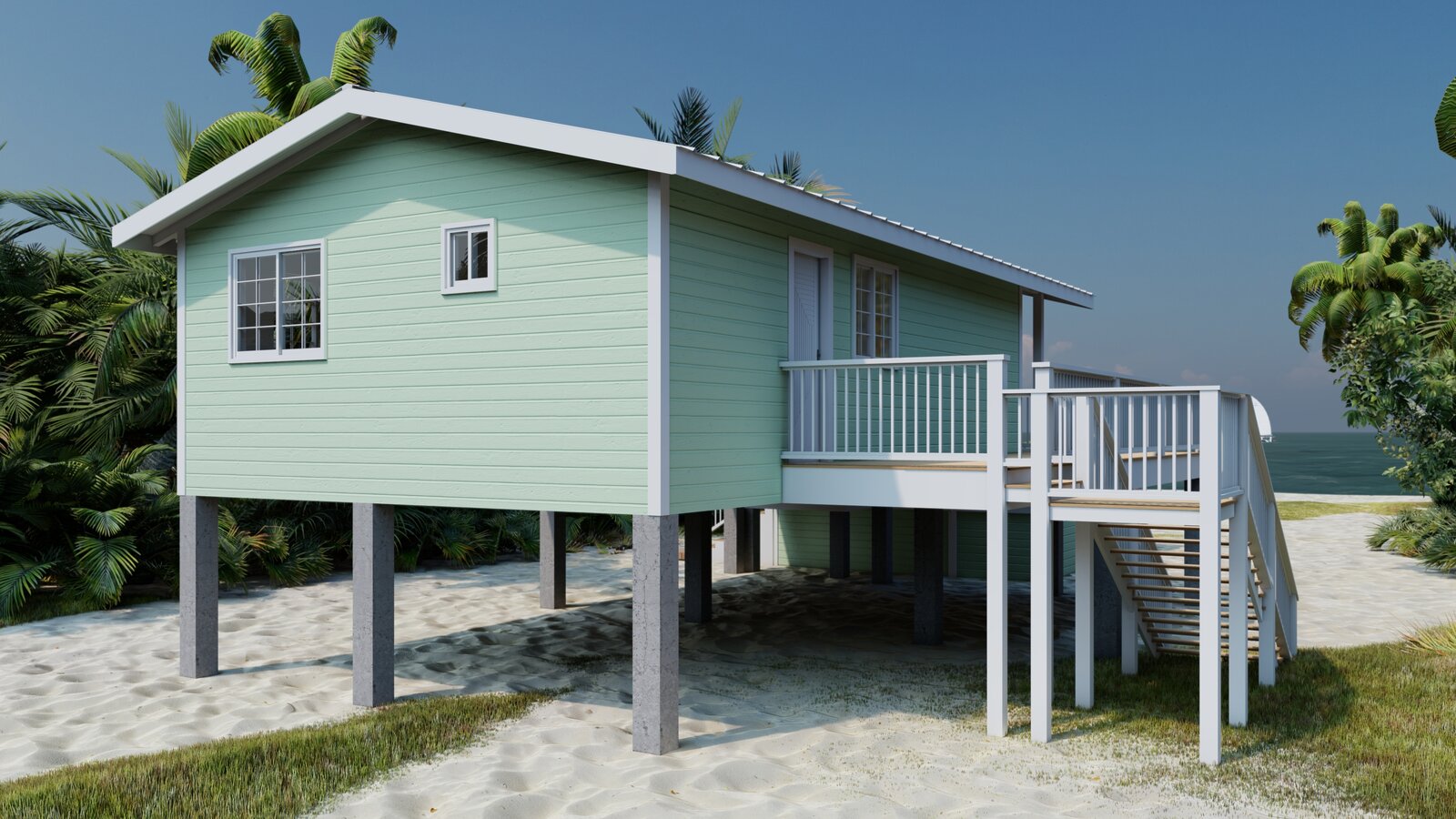 Photo 2 of 9 in Traditional wood home with pool at Secret Beach, Belize ...