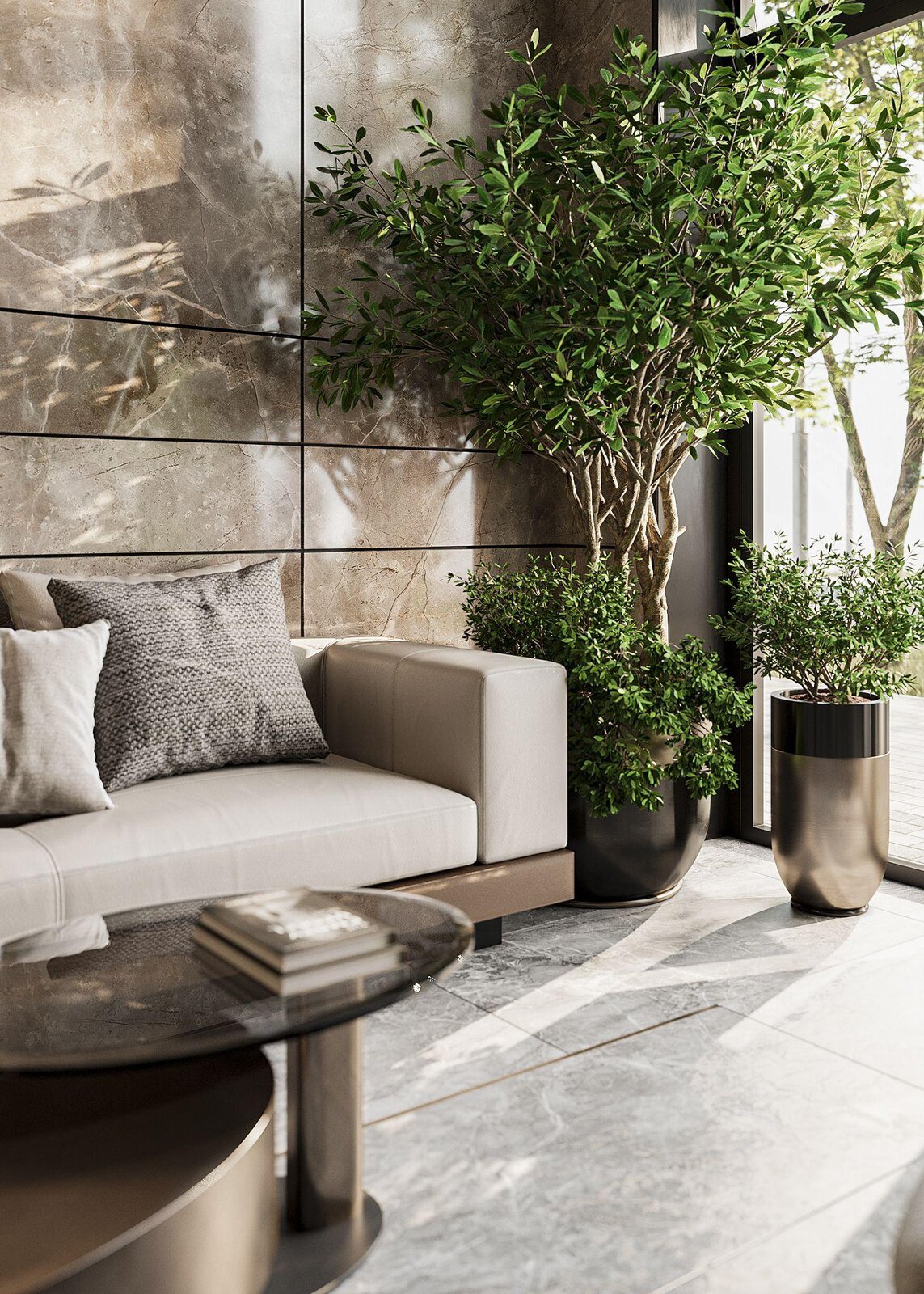 Photo 6 of 9 in The lobby design of the Stanford residential complex by ...