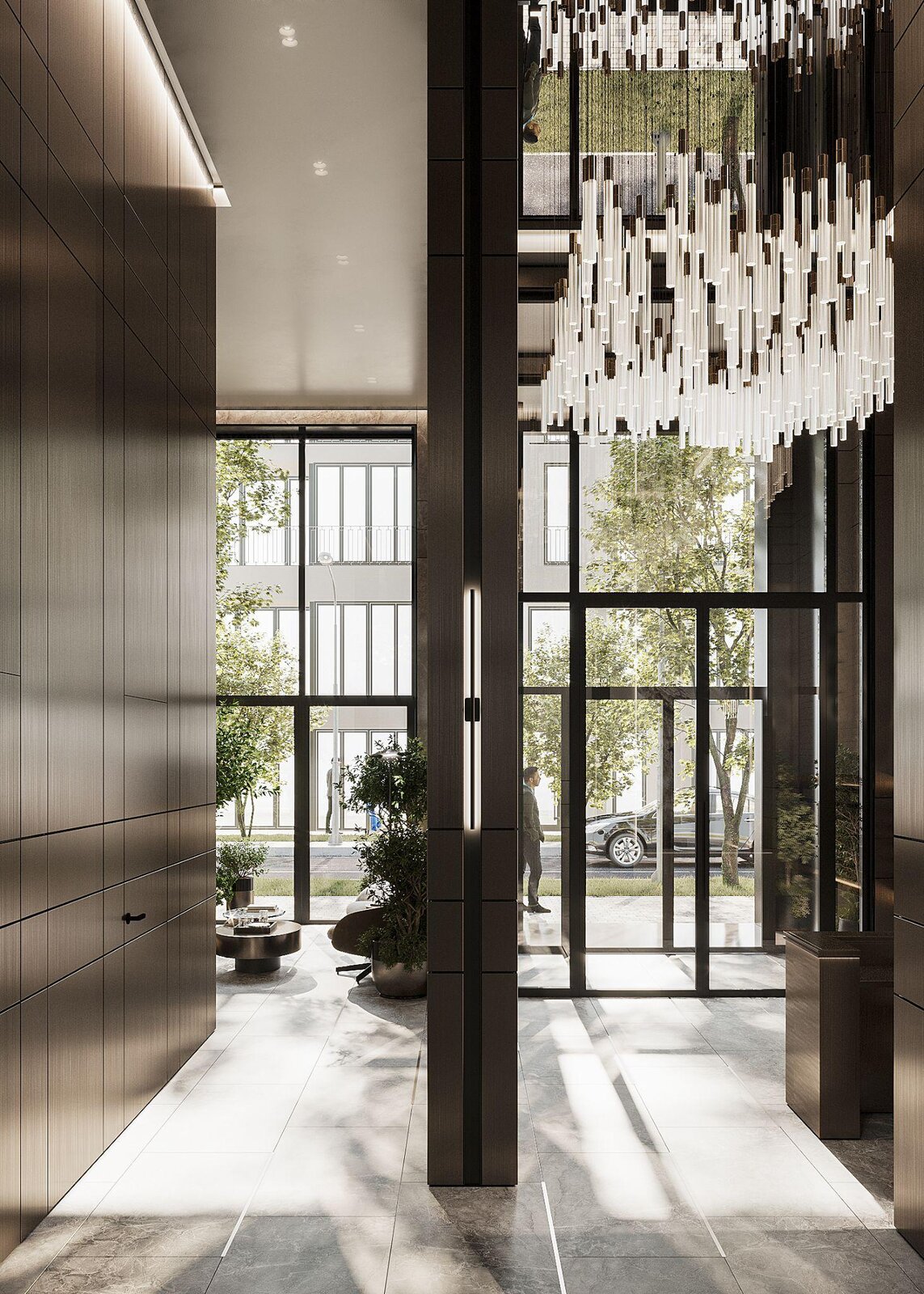 Photo 8 of 9 in The lobby design of the Stanford residential complex by ...