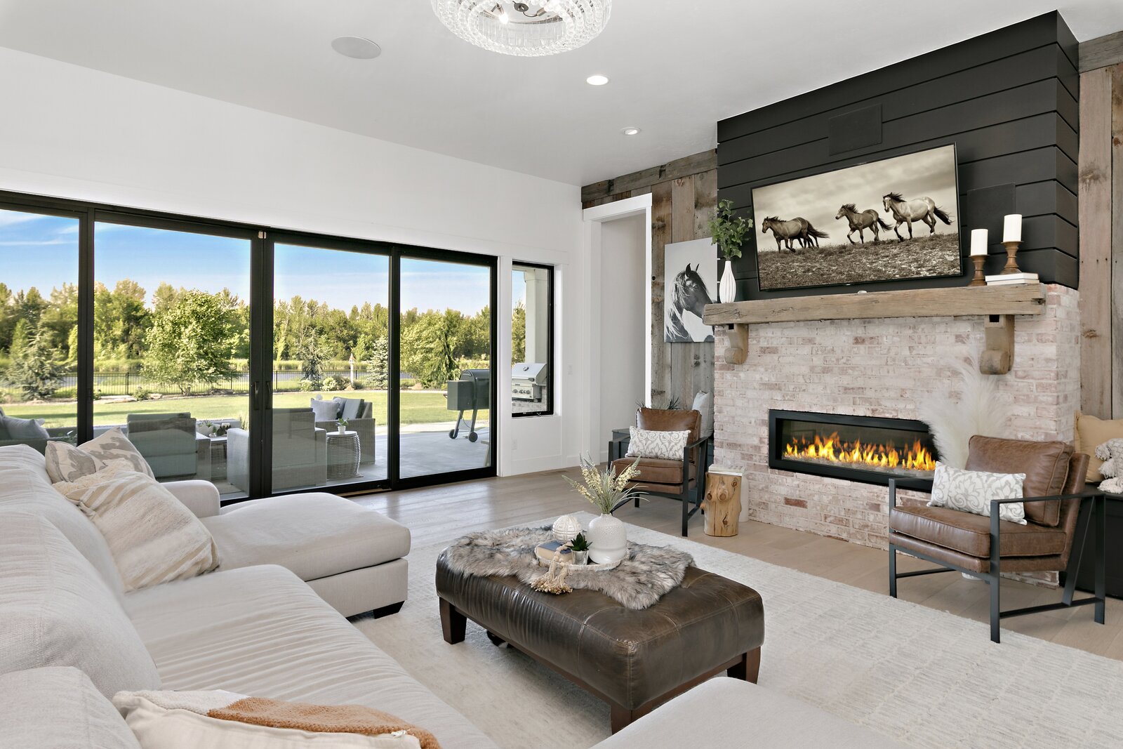 Photo 2 of 11 in A Luxurious Waterfront Farmhouse Lists for $2.599M by ...