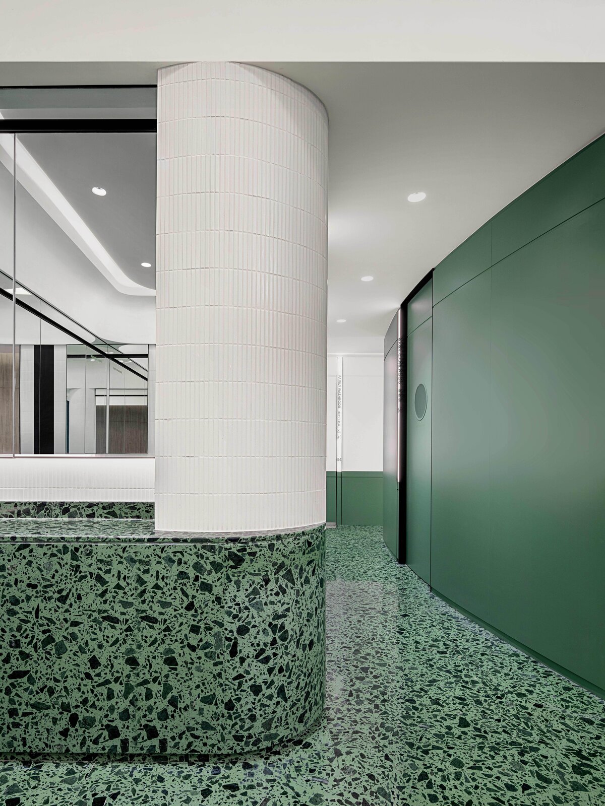 Photo 18 of 35 in Jungle on the Wall Family Washroom by URO Design ...