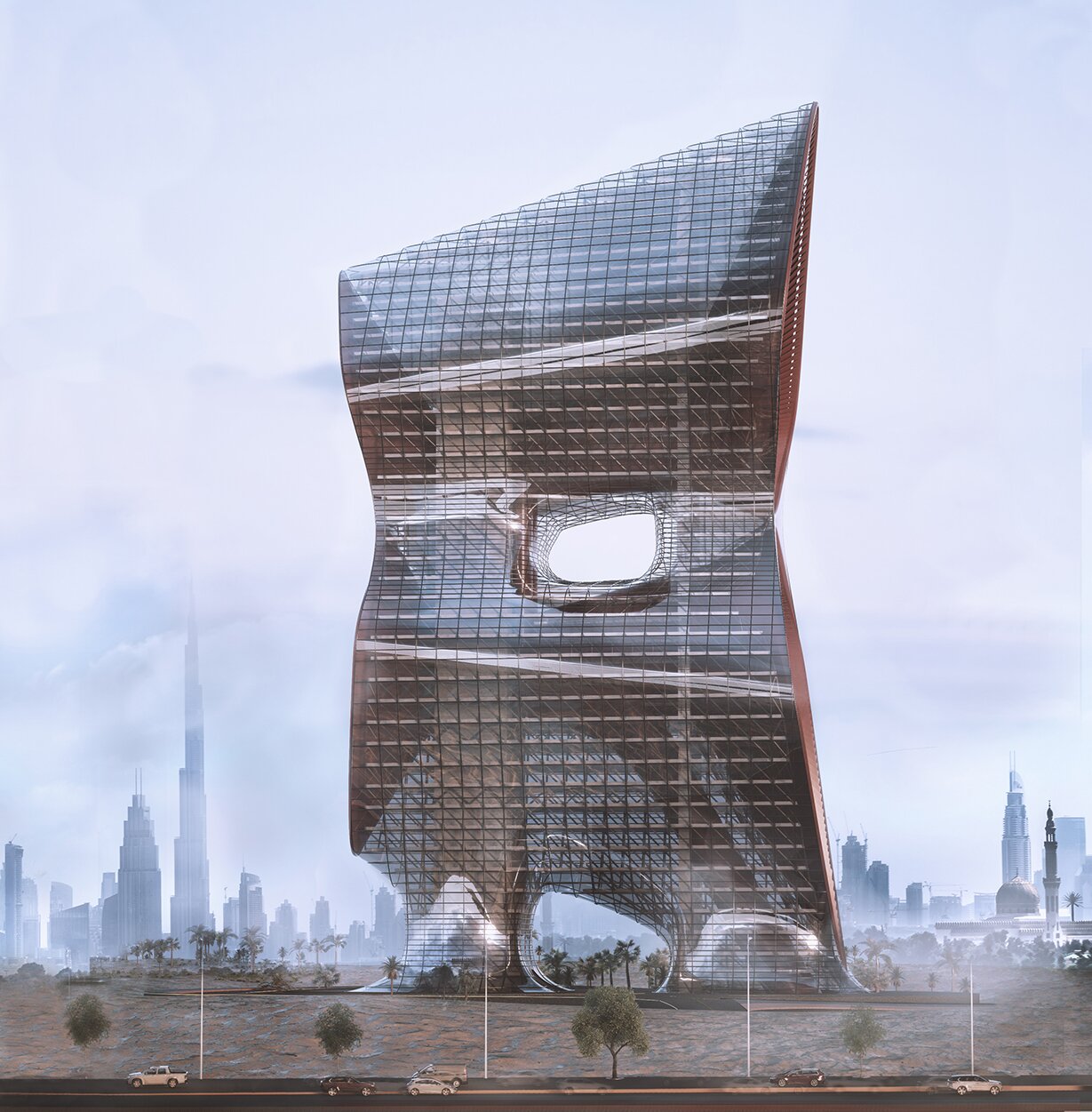 Photo 4 of 9 in Dubai 2030 without Sandstorms and Dust; Kalbod Studio ...