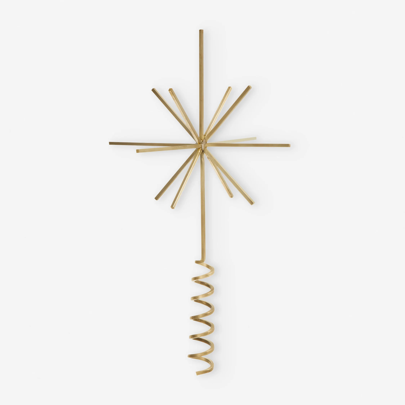 Ferm Living Brass Star Tree Topper by Lulu & Georgia - Dwell
