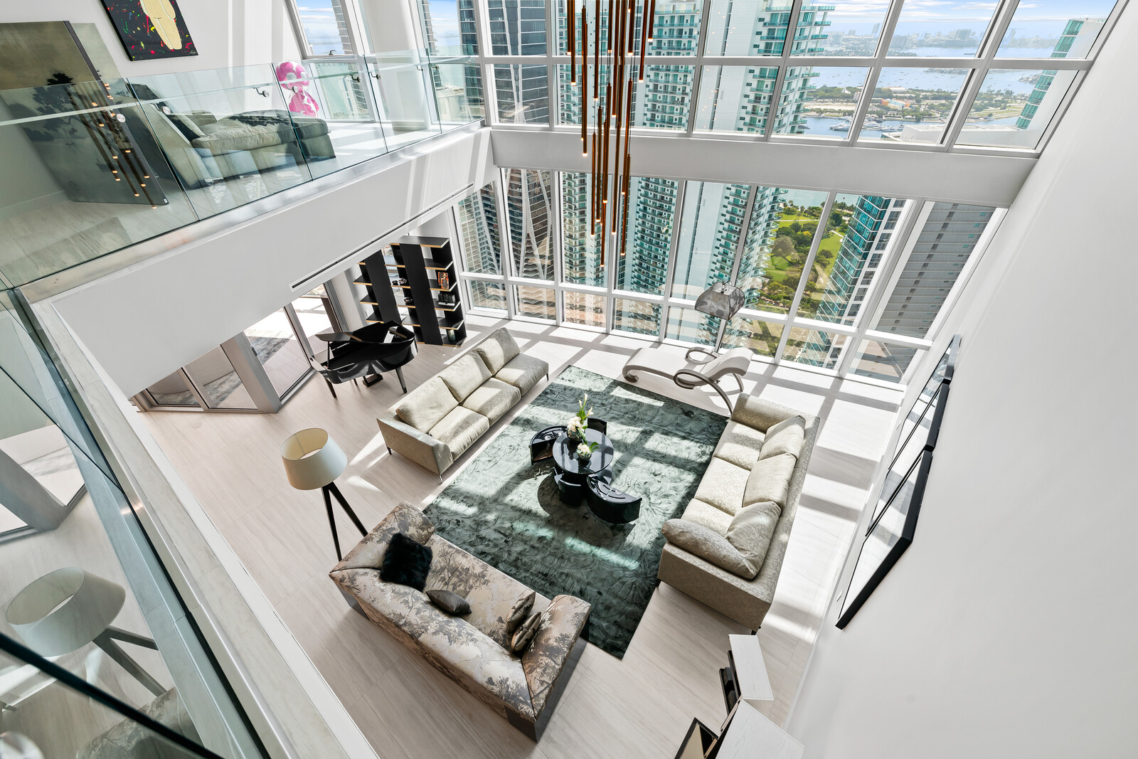 Photo 6 of 8 in Duplex Penthouse Above The Sky Features Private Elevator and Sweeping Miami ...