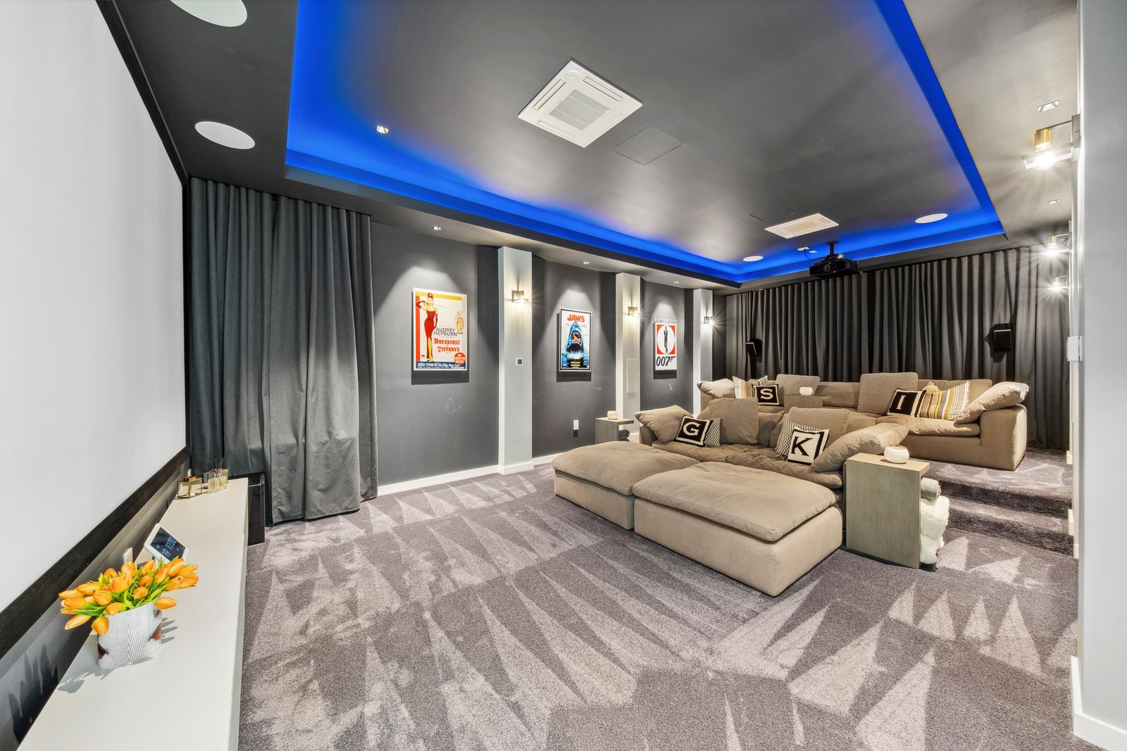 Photo 1 of 6 in North Pinecrest Estate with Entry Water Feature, Movie Theater & Wine Display by ...