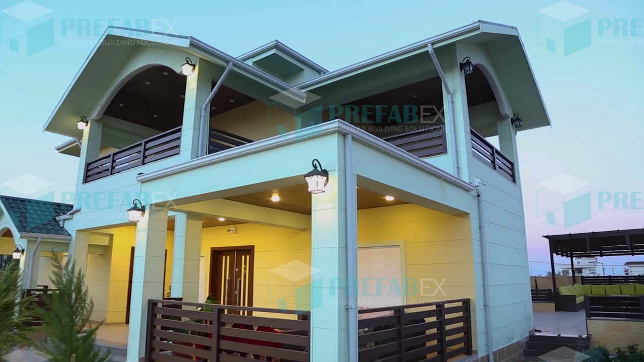 Photo 8 of 9 in Steel Frame Home in Jordan - 330 m² by Prefabex Modular ...