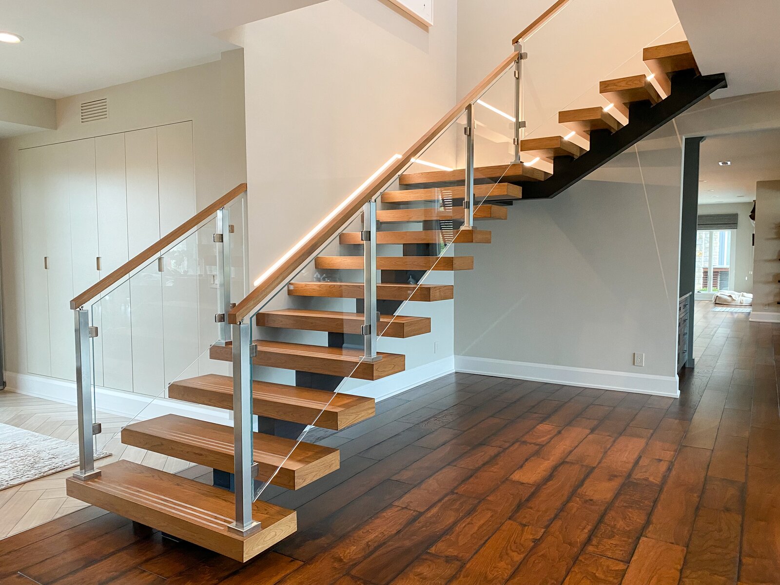 Photo 1 of 11 in Before & After: This Staircase Gets a Contemporary ...