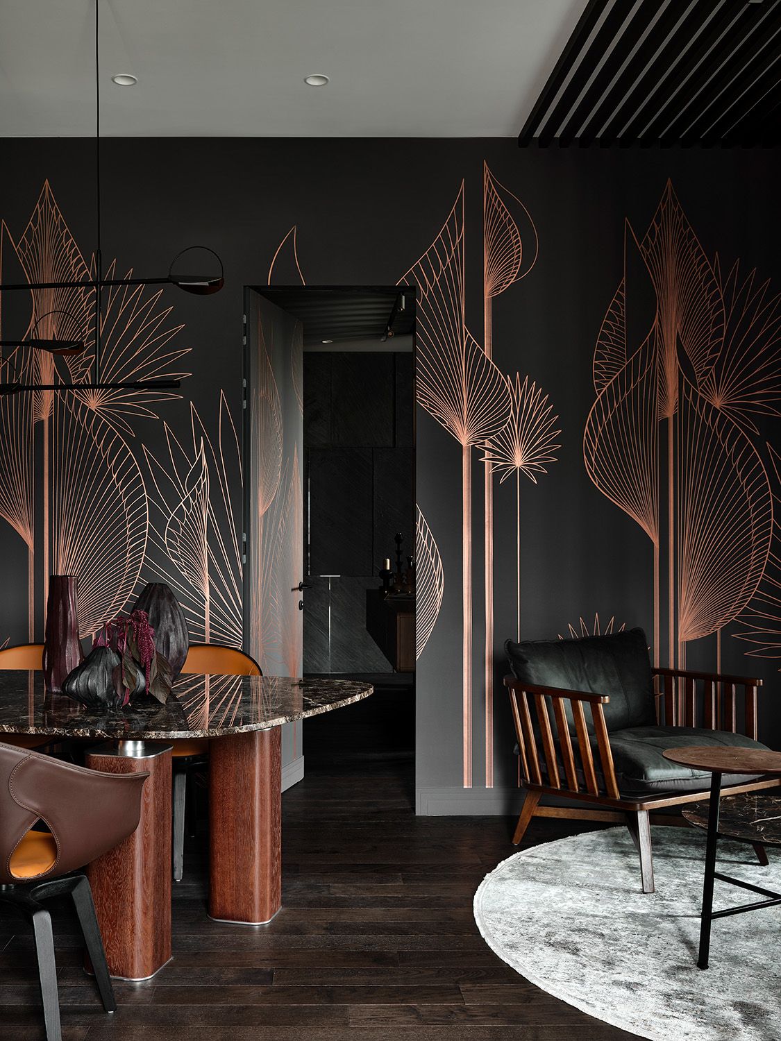 Photo 14 of 30 in Modern apartment in dark tones in Moscow by Anna ...