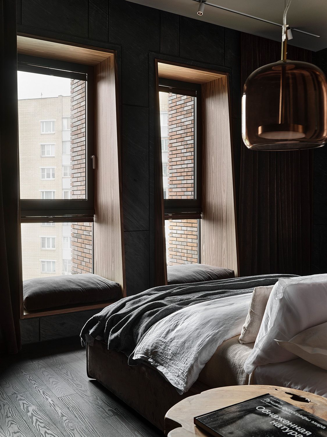 Photo 19 of 30 in Modern apartment in dark tones in Moscow by Anna ...