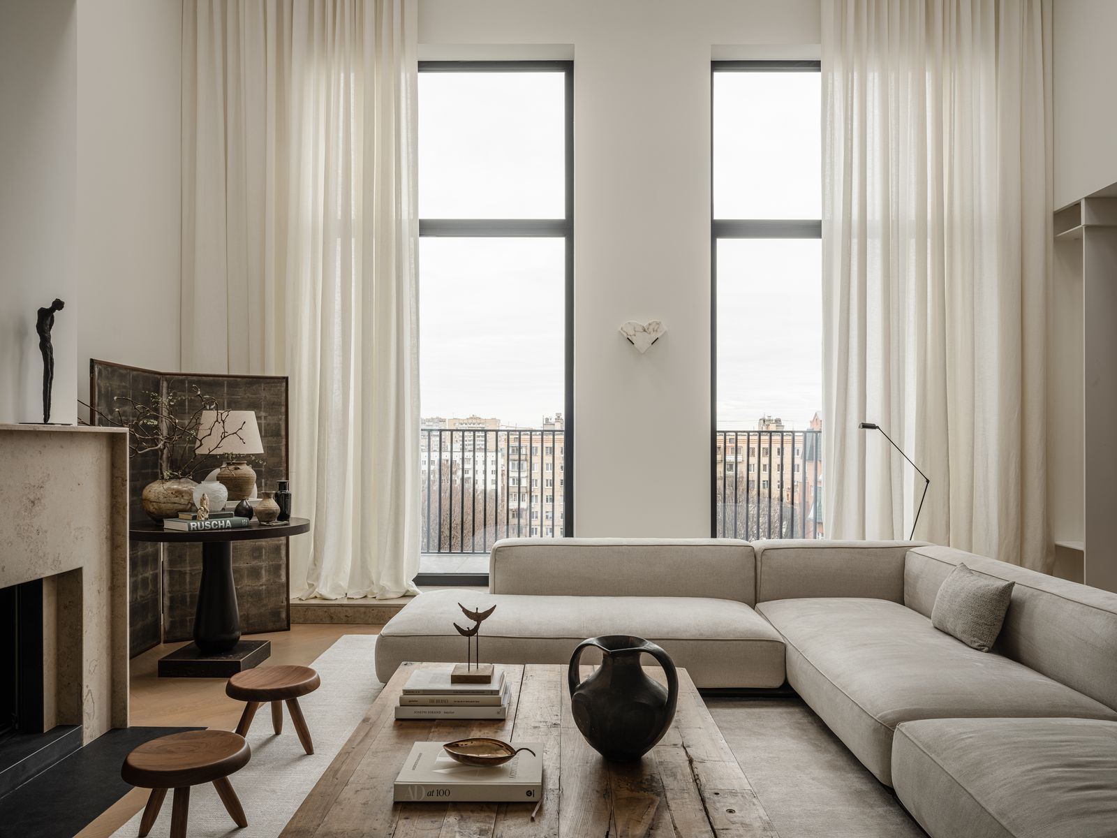 Photo 4 of 20 in Two-storey Moscow loft with a wood-burning fireplace by Anna Maria Abara - Dwell