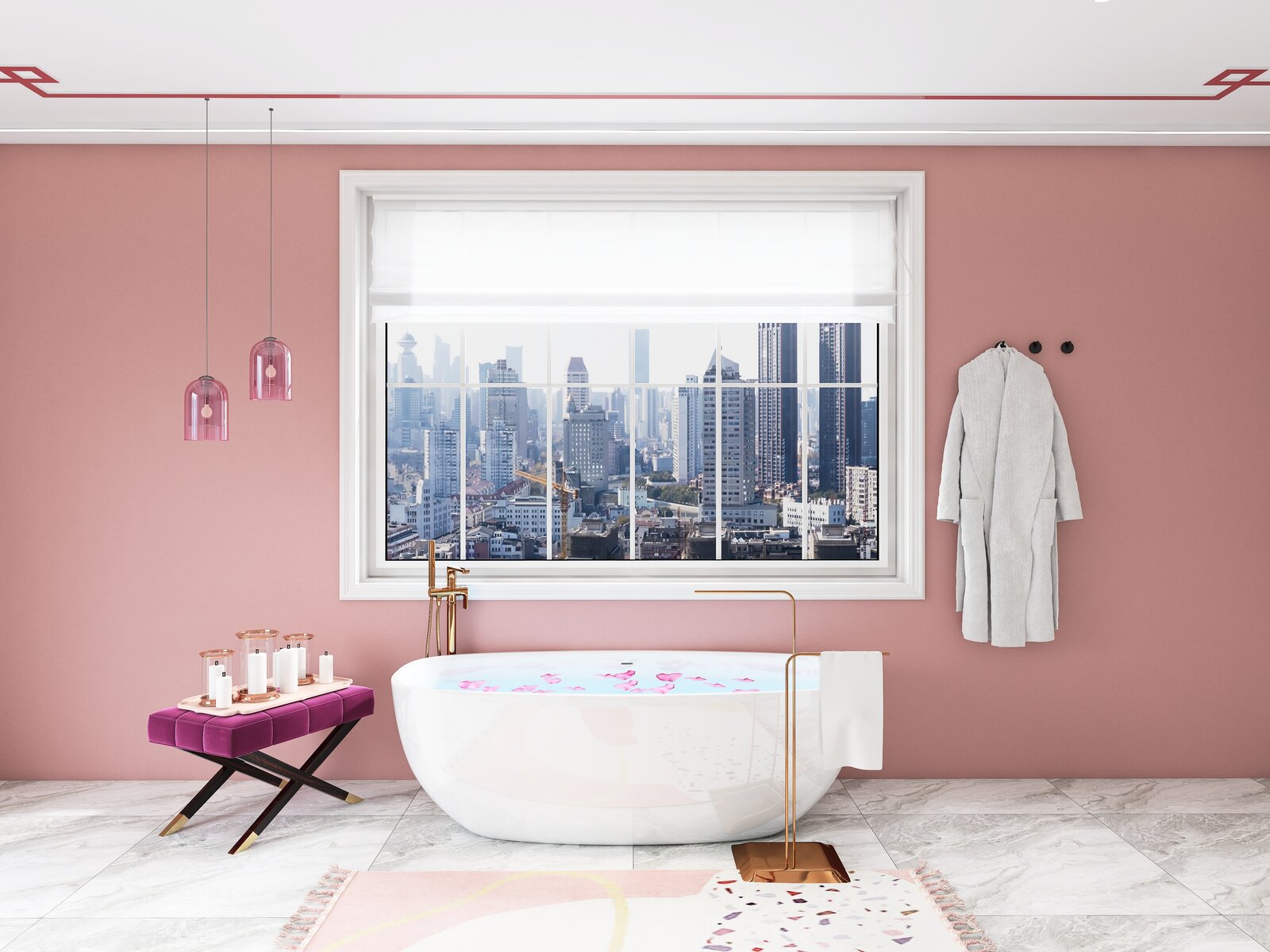 Modern Pink Bathroom (2 Photos) - Dwell