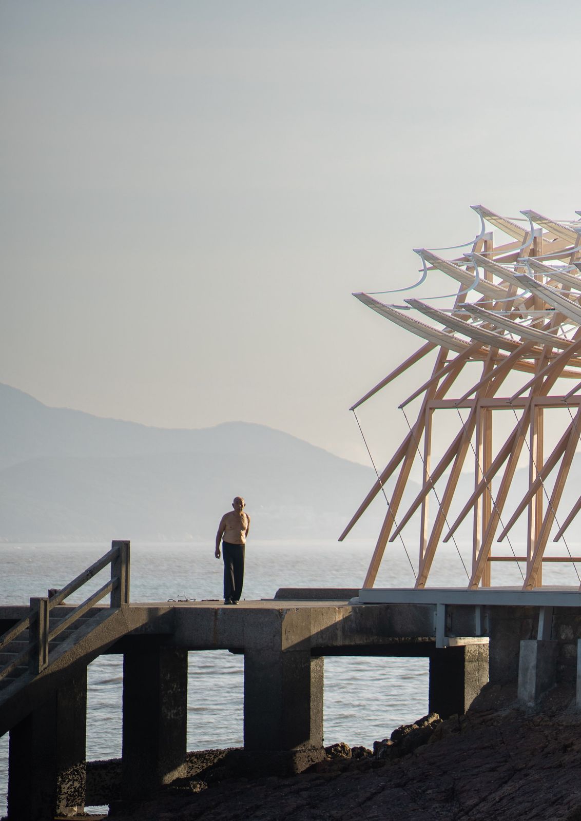 Photo 10 Of 27 In Seaside Pavilion On Chai Shan Island By Gn Architects