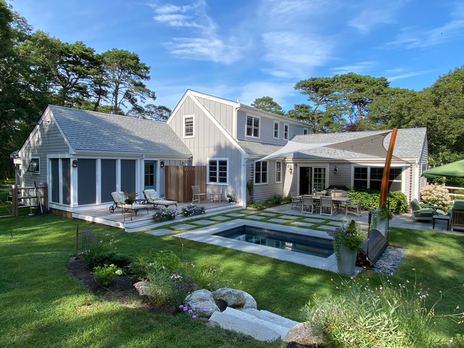 Photo 1 of 14 in Backyard Renovation in Oak Bluffs on Martha’s Vineyard ...